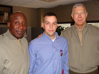 The Gorge Heroes Club: USMC Lcpl Justin Pence Receives Purple Heart