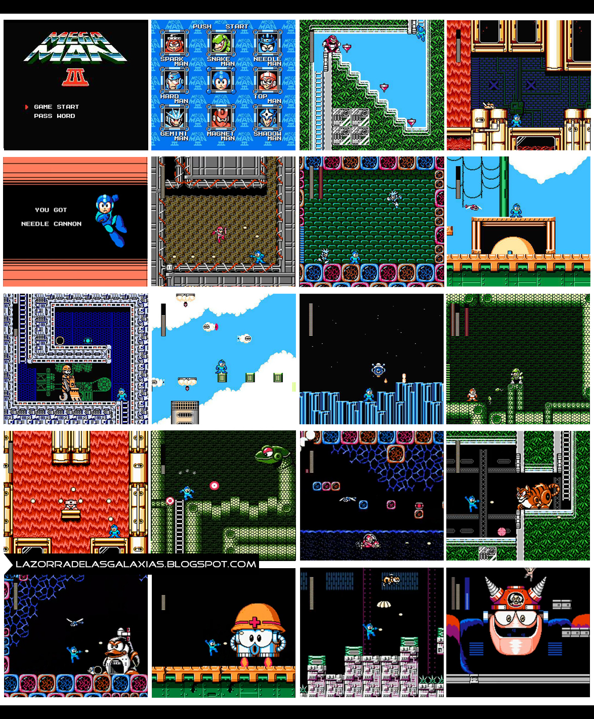 LA ZORRA DE LAS GALAXIAS: -- MEGAMAN 3 -- (Rockman 3 -1990)