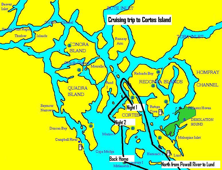 Powell River Books Blog: Cruise to Cortes Island, BC -- Day 1