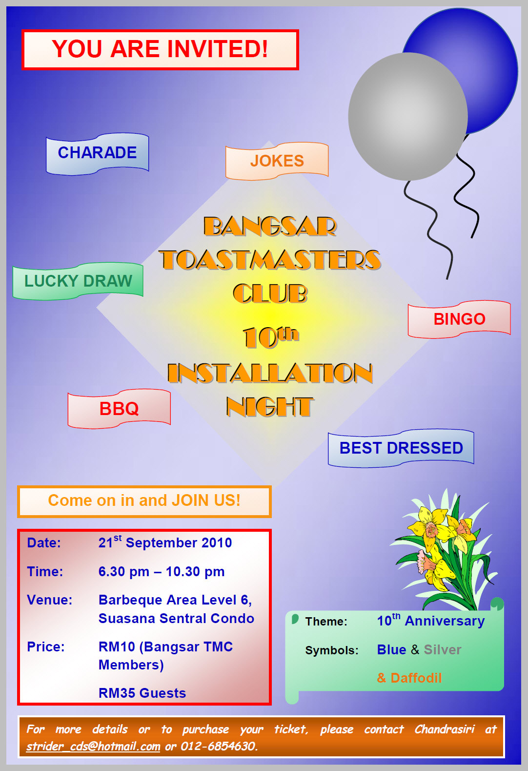 BANGSAR TM Club - Our Current Activities: 2010
