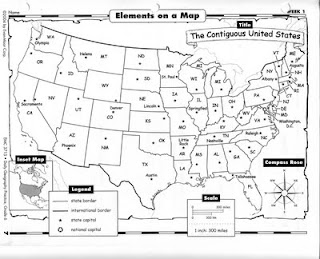 Water for Sixth Grade: Daily Geography: Elements on a Map 8/31-9/4