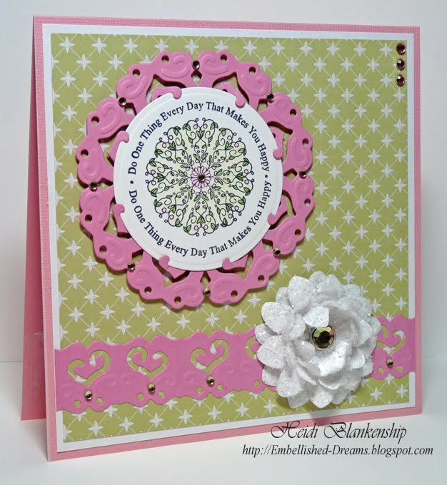 Embellished Dreams: JustRite - Kaleidoscope - Do One Thing Card