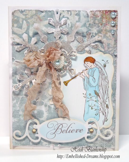 Embellished Dreams: Spellbinder & Crafty Secrets - Angel Believe Card