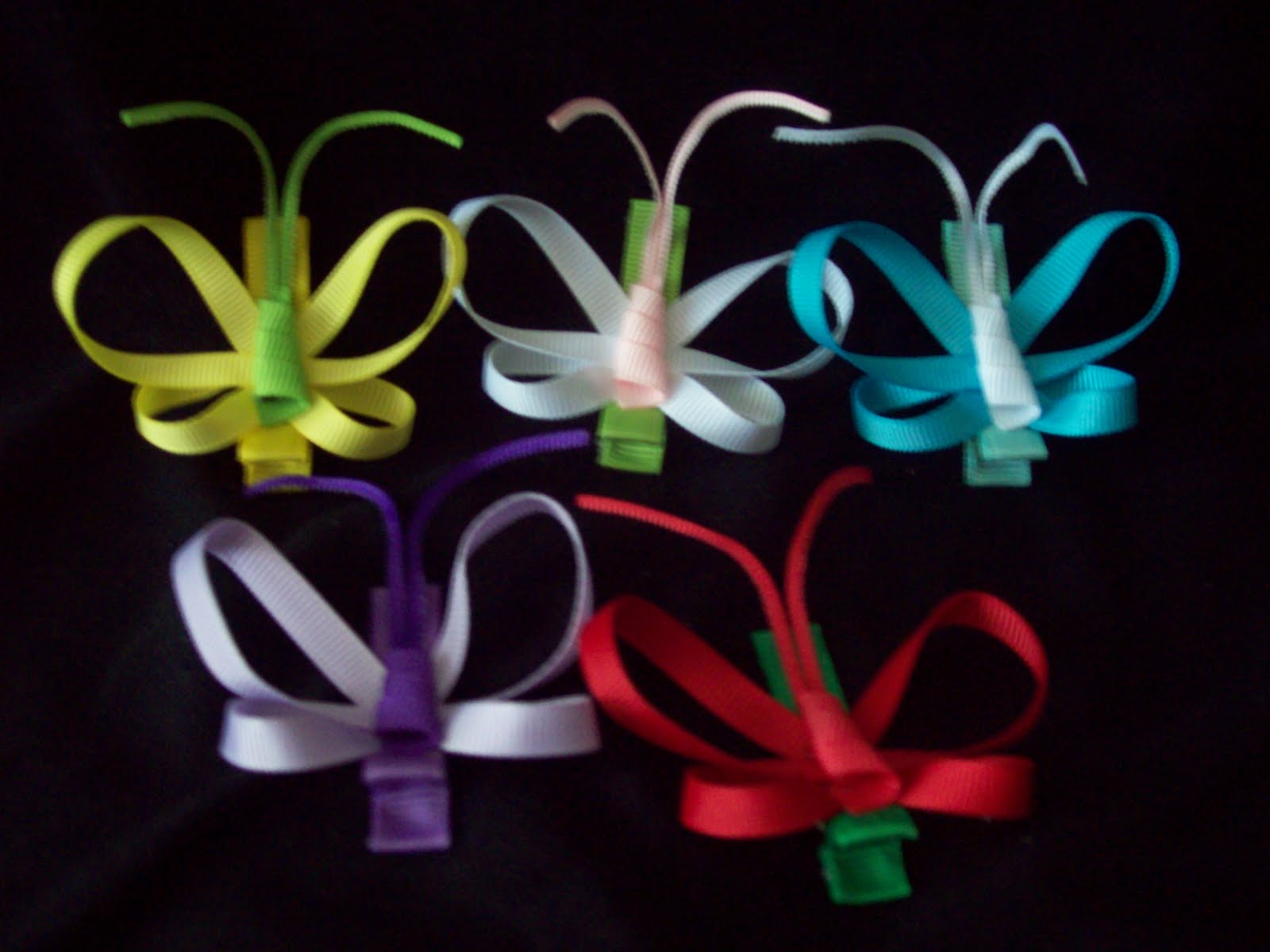 Handmade Princess Items: Ribbon Art Clippies