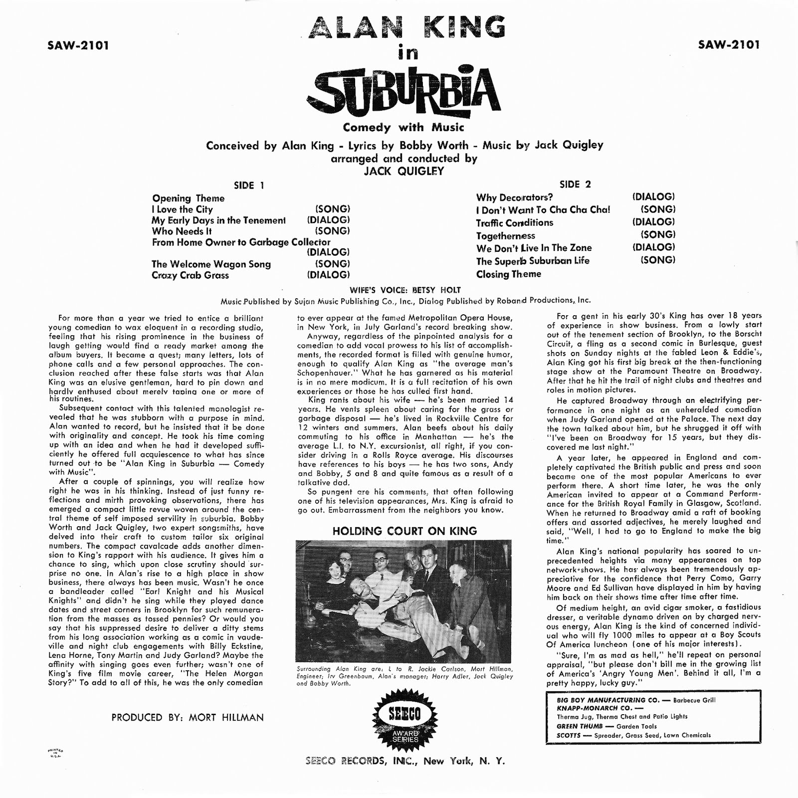 I Got Your Back!: Alan King - Alan King In Suburbia 1960