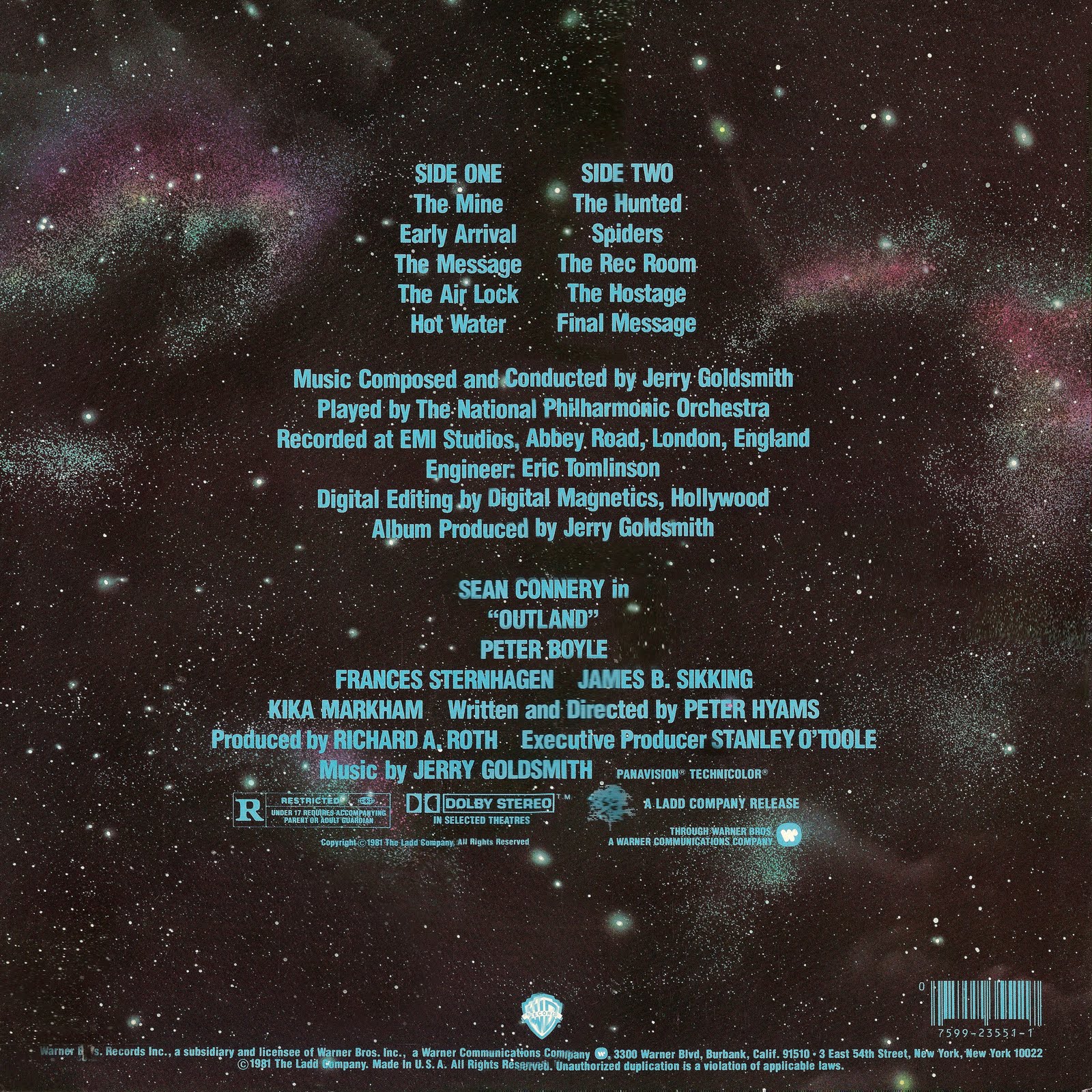 I Got Your Back!: Jerry Goldsmith - Outland (OST) 1981