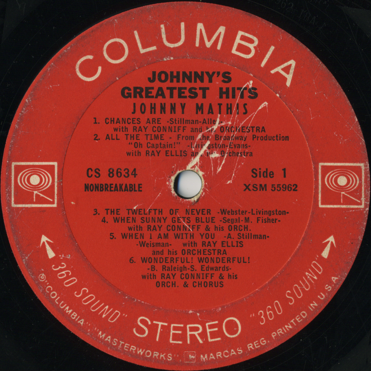 I Got Your Back!: Johnny Mathis - Johnny's Greatest Hits 1958