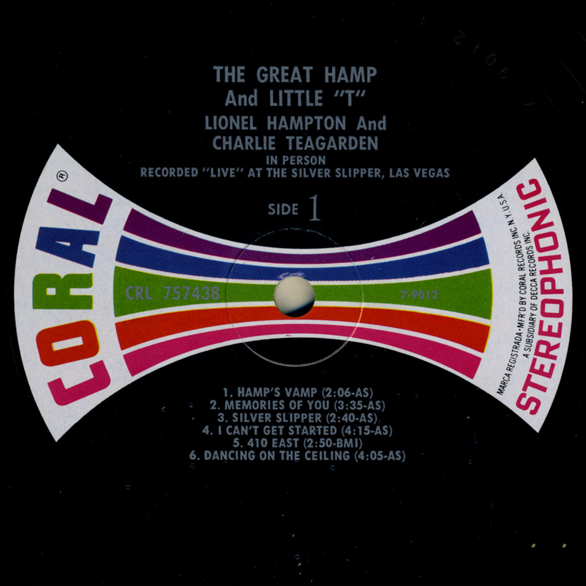 I Got Your Back!: Lionel Hampton & Charlie Teagarden - Great Hamp And ...