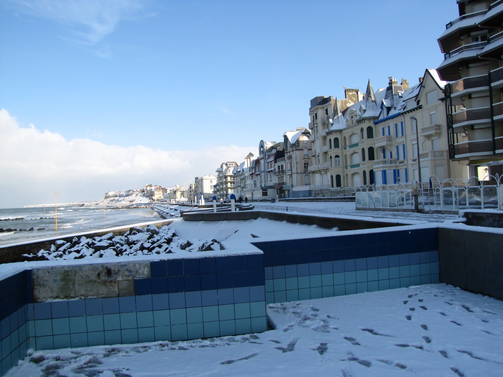 The réoterol's, Cht'i's and Nantais's familly: Côte D'Opale sous la neige