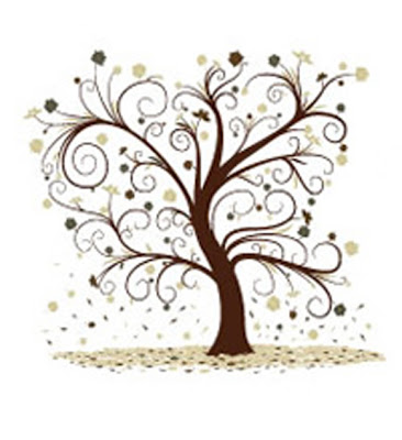 T.A.K.: vector prints for your t-shirt: Curly tree vector