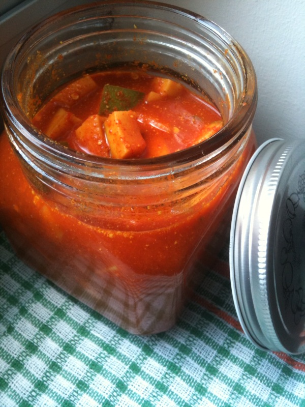 Konkani Foodie: Raw Green Mango Pickle (Ambuli Nonchey/ Kairicha Loncha ...