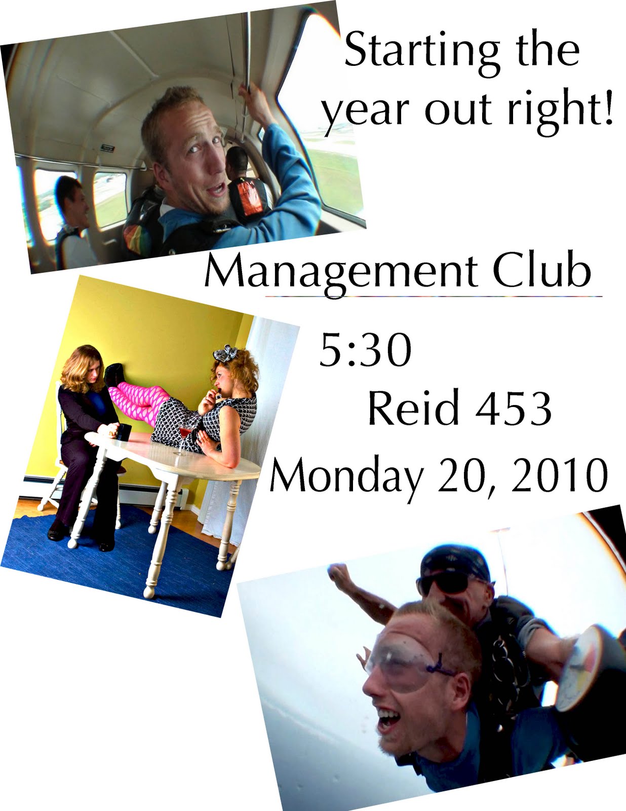 MSU MANAGEMENT CLUB: Management Poster for the first Meeting