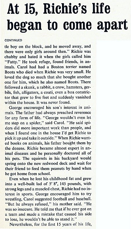 RICHIE DIENER: RICHIE DIENER - ACCORDING TO LIFE MAGAZINE