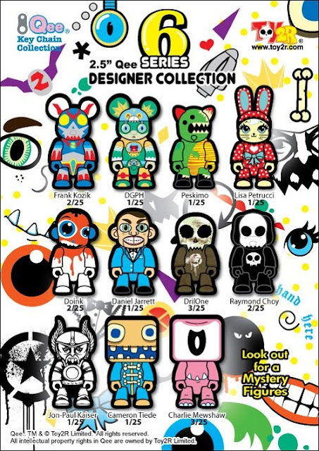 Toy2R 2.5" Qee Designer Collection Series 6 checklist, stickers ...