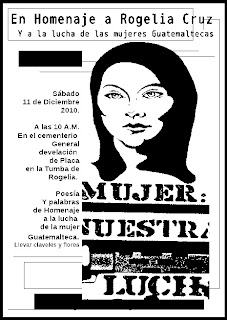 Bloque Anti imperialista - Guatemala: En Homenaje a Rogelia Cruz y a ...