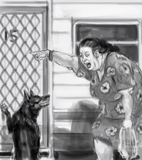 Lach's Free Range: Red Dog Book page roughs 1