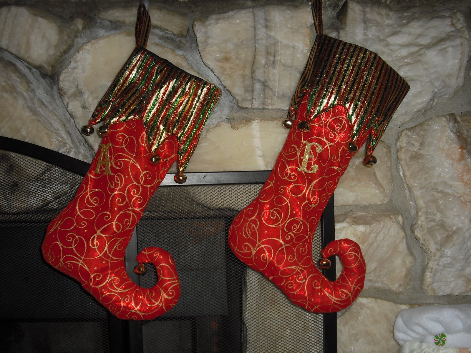 A Little of This...: Cute Christmas Elf Stockings