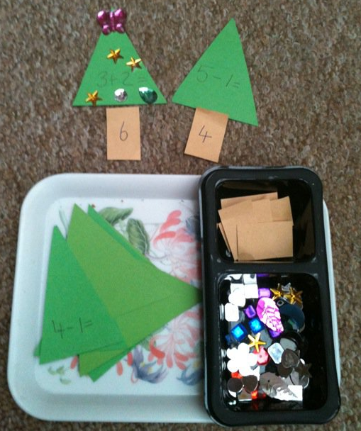 alljoinin.net blog: Christmas Tree addition and subtraction