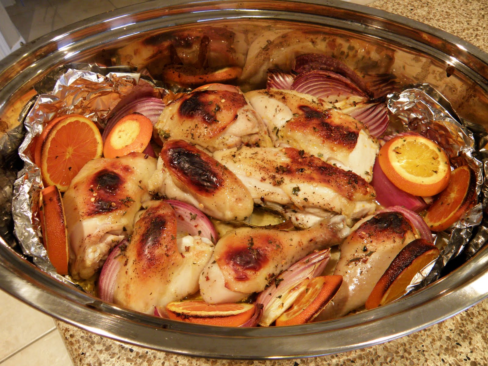 Kim's Concoctions: Rachel Ray's Italian Roast Chicken with Orange and ...