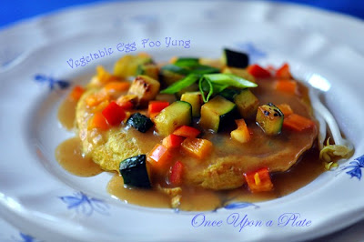 Once Upon a Plate: Vegetable Egg Foo Yung ~ A Healthier Way