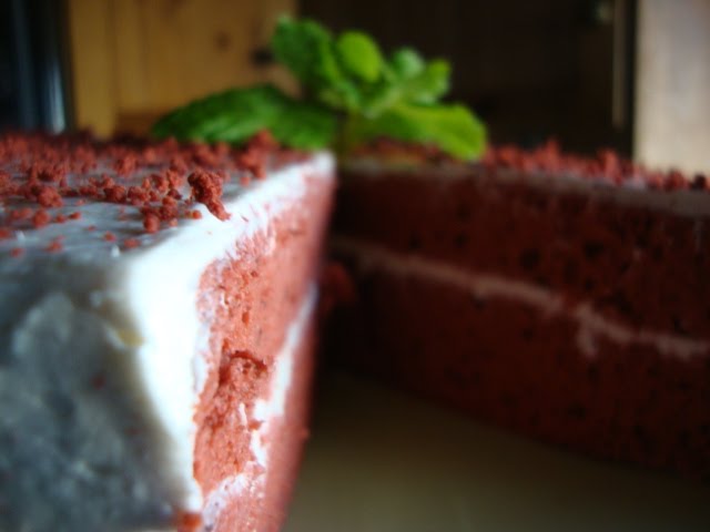 Red Velvet Angel Food Cake