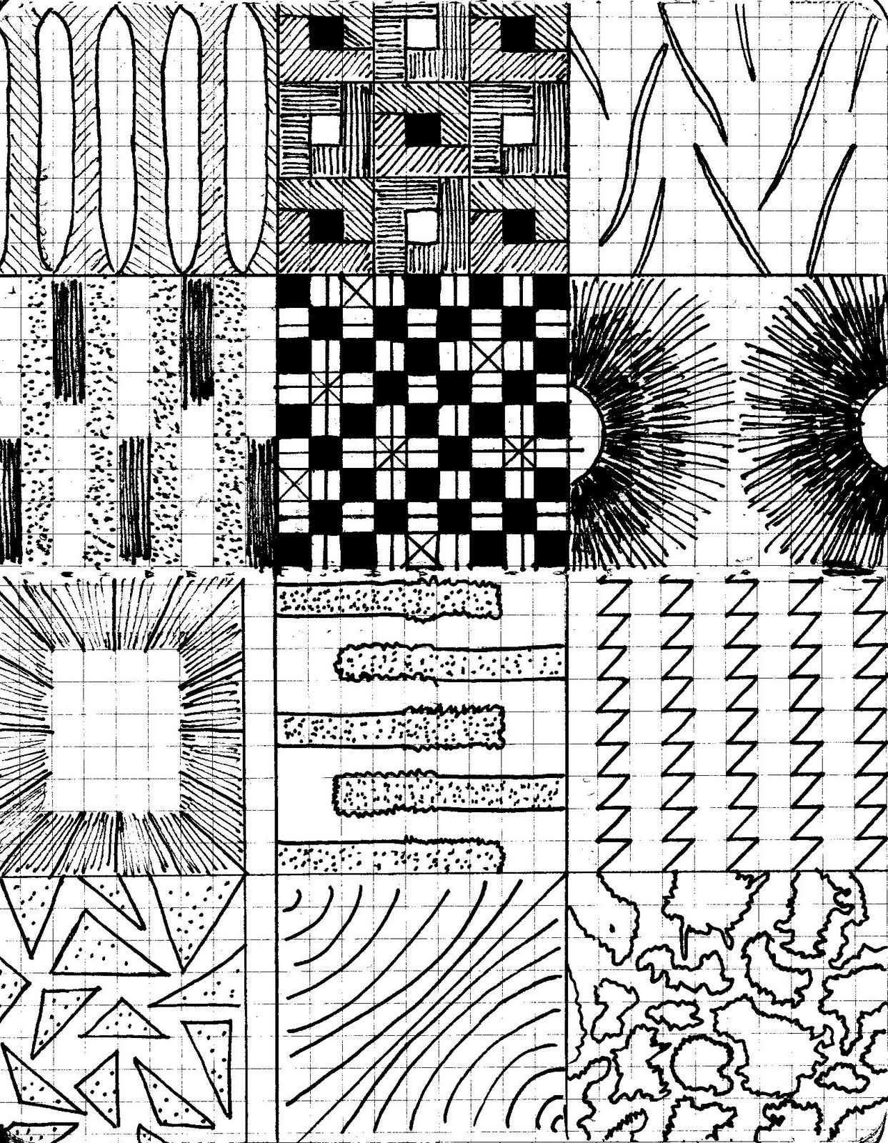 Angus Lloyd Arch UNSW: 36 patterns/textures