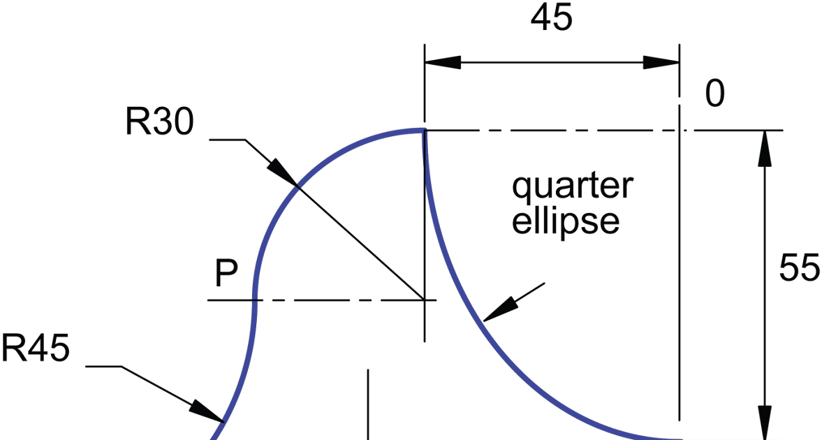 Engineering Drawing Tangency Problem 02