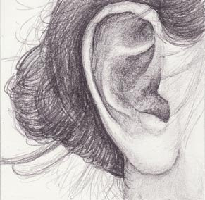 Studio Foundation Spring 2009: Self Portrait - Ear