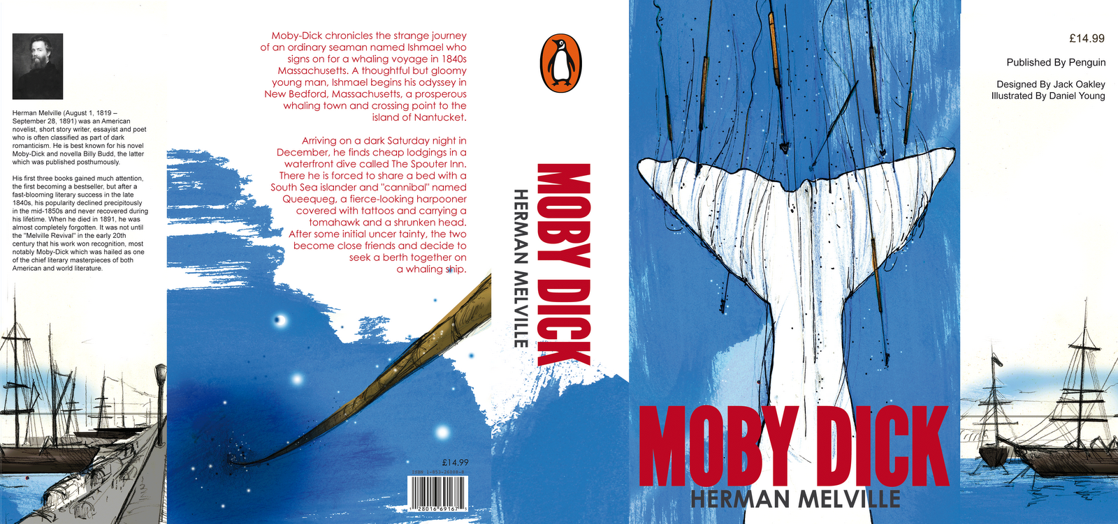 Jack Oakley: Moby Dick Book Jacket 2