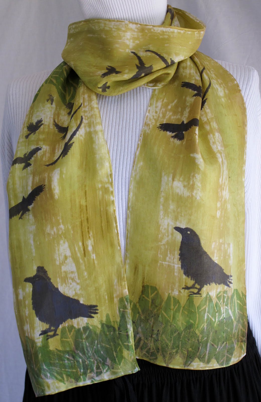 Linda Marcille, Fine Art ~ Crow House Studio: Hand Screen Printed Silk ...