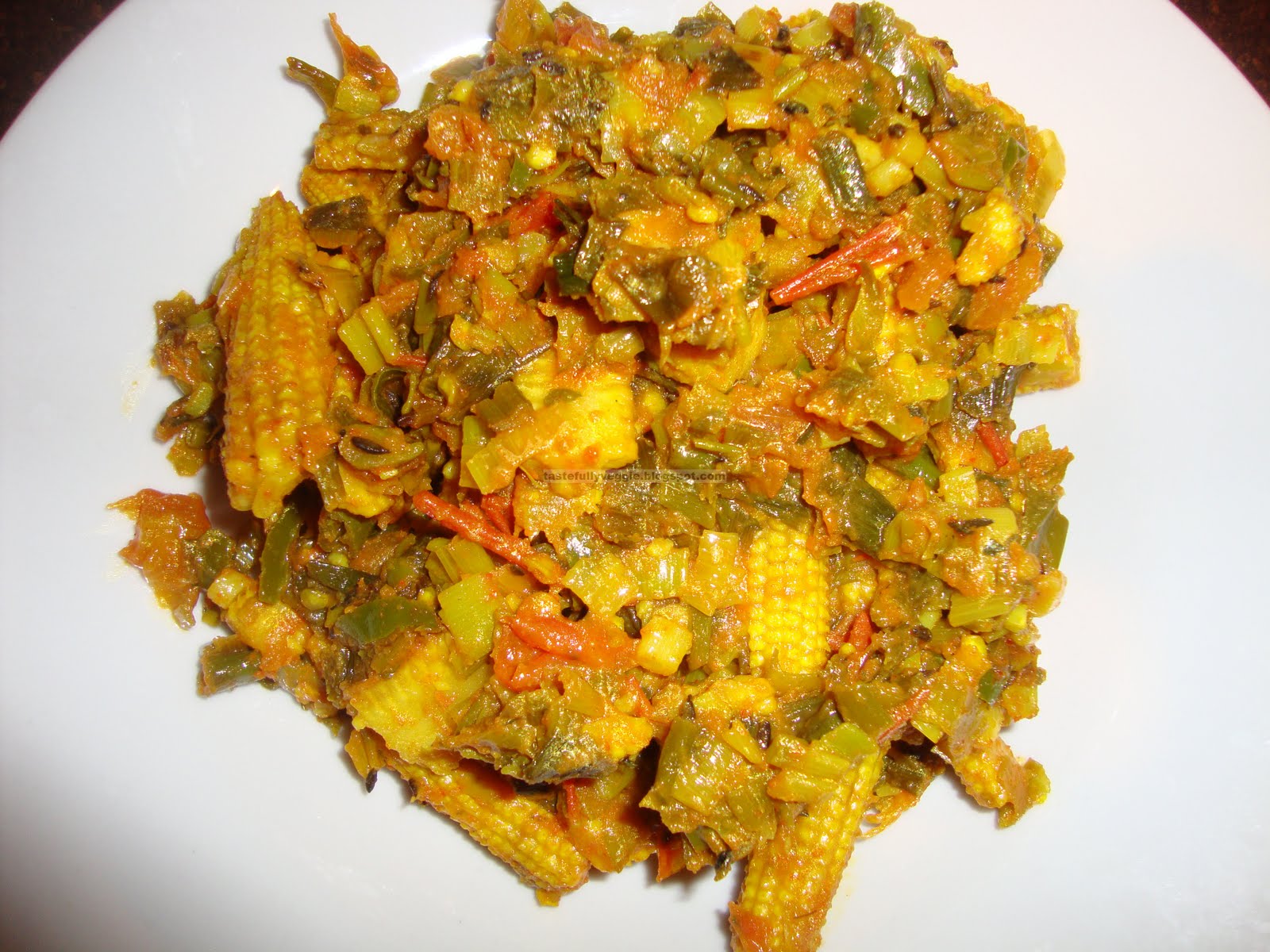 Tastefully Veggie ...: Baby Corn Spring Onion Wraps