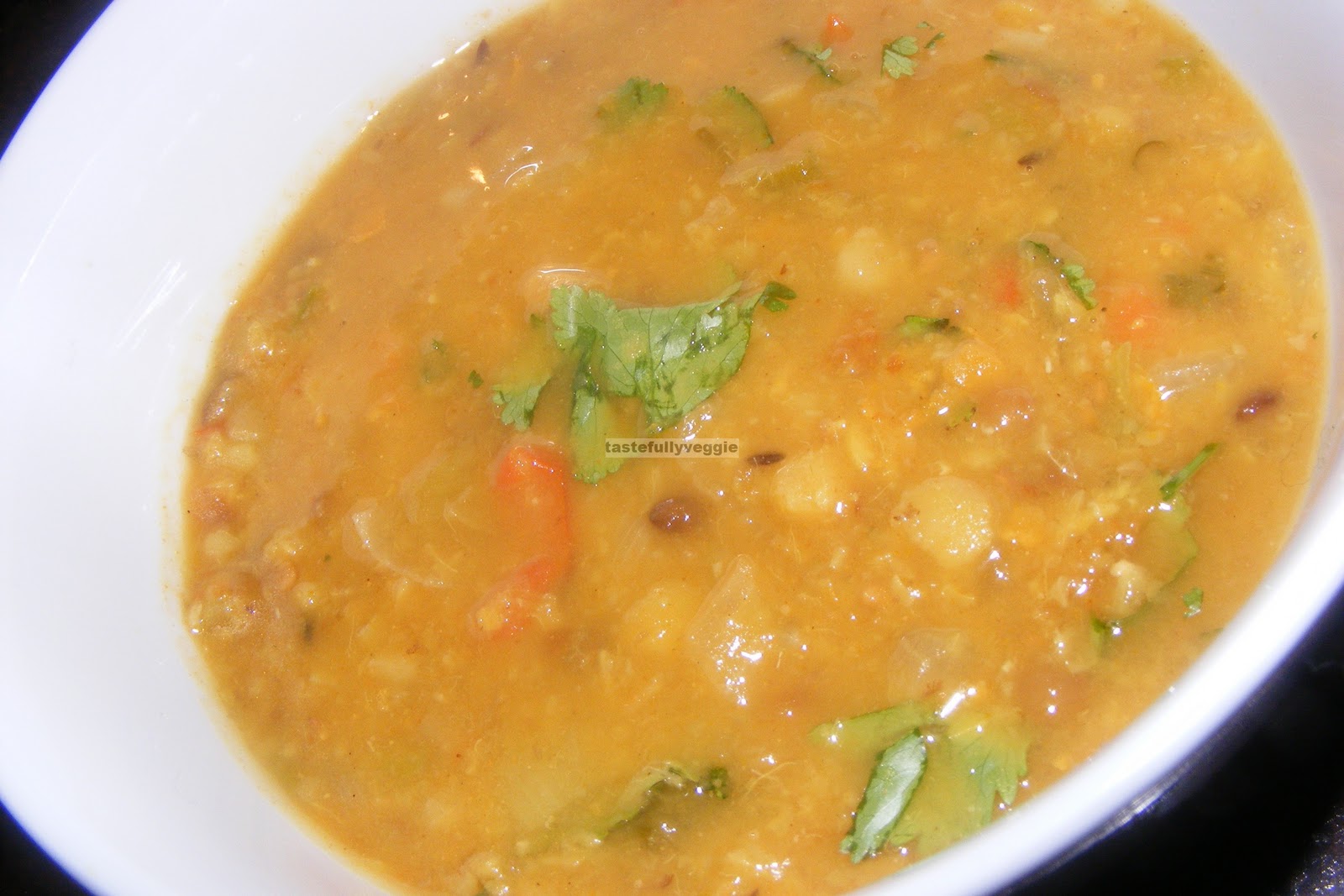 Tastefully Veggie ...: Mixed Dal Curry