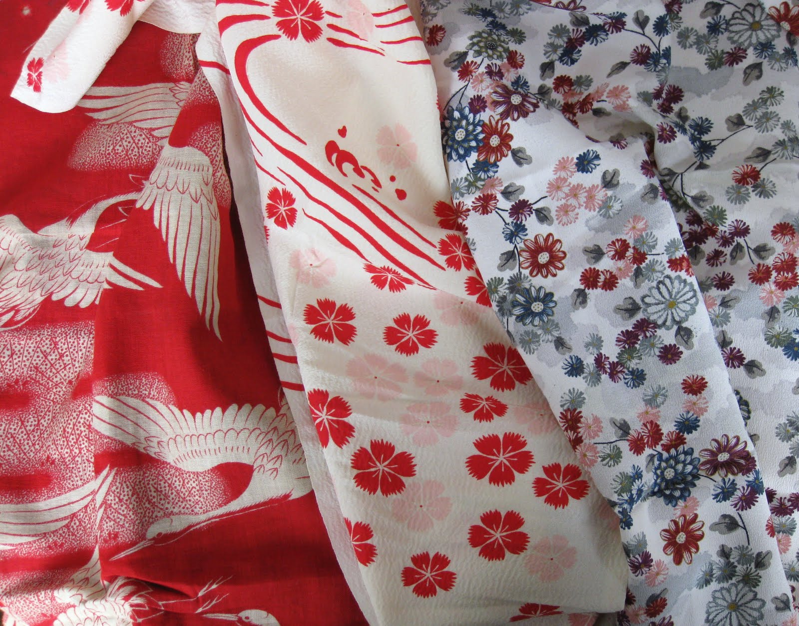 Bumbershoot Designs and Supplies: Antique and Vintage Kimono Fabric ...