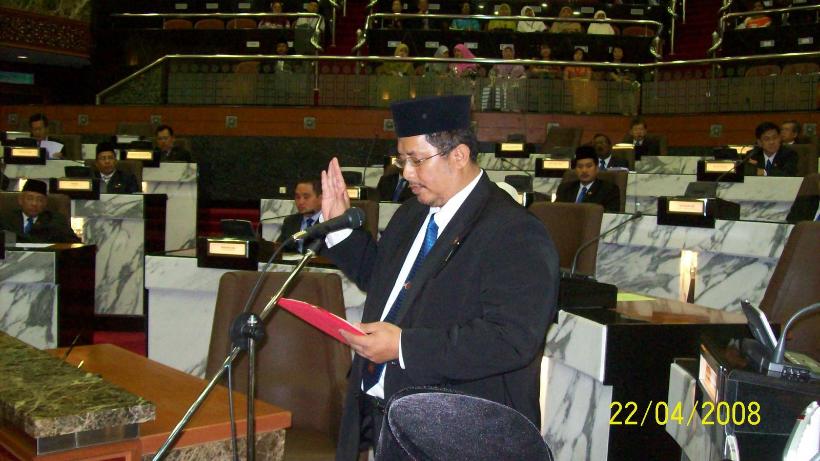 Aktiviti pada 22/04/08: Mesyuarat Pertama Penggal Pertama DUN ke 12 ...