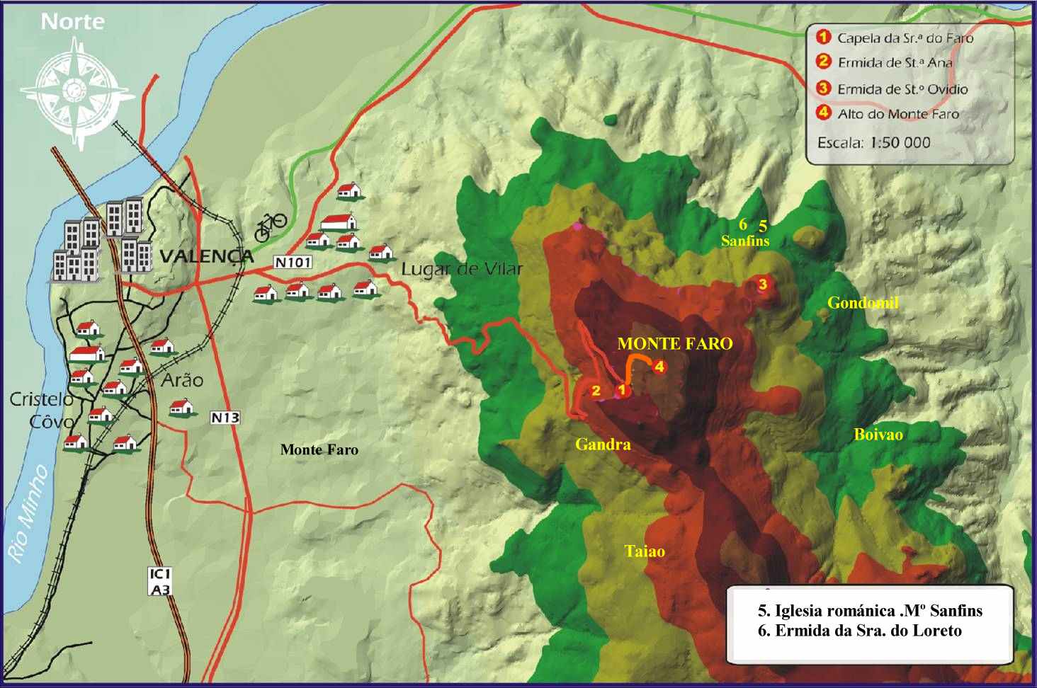 Rutas y paisajes. El Laberinto Atlántico: Castelo de Friao ( Boivao ...