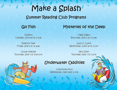 Make a Splash Programs: Week of June 27th | PCLS YOUTH SERVICES BLOG