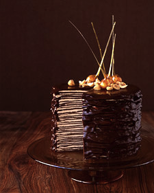 Sweetstacks: darkest chocolate crepe cake... oh my martha.