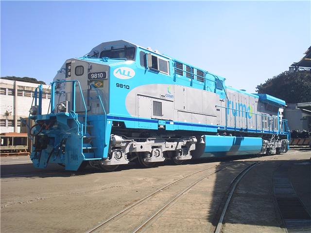 Nova pintura das locomotivas da Rumo Logística (Cosan) já em atividades!