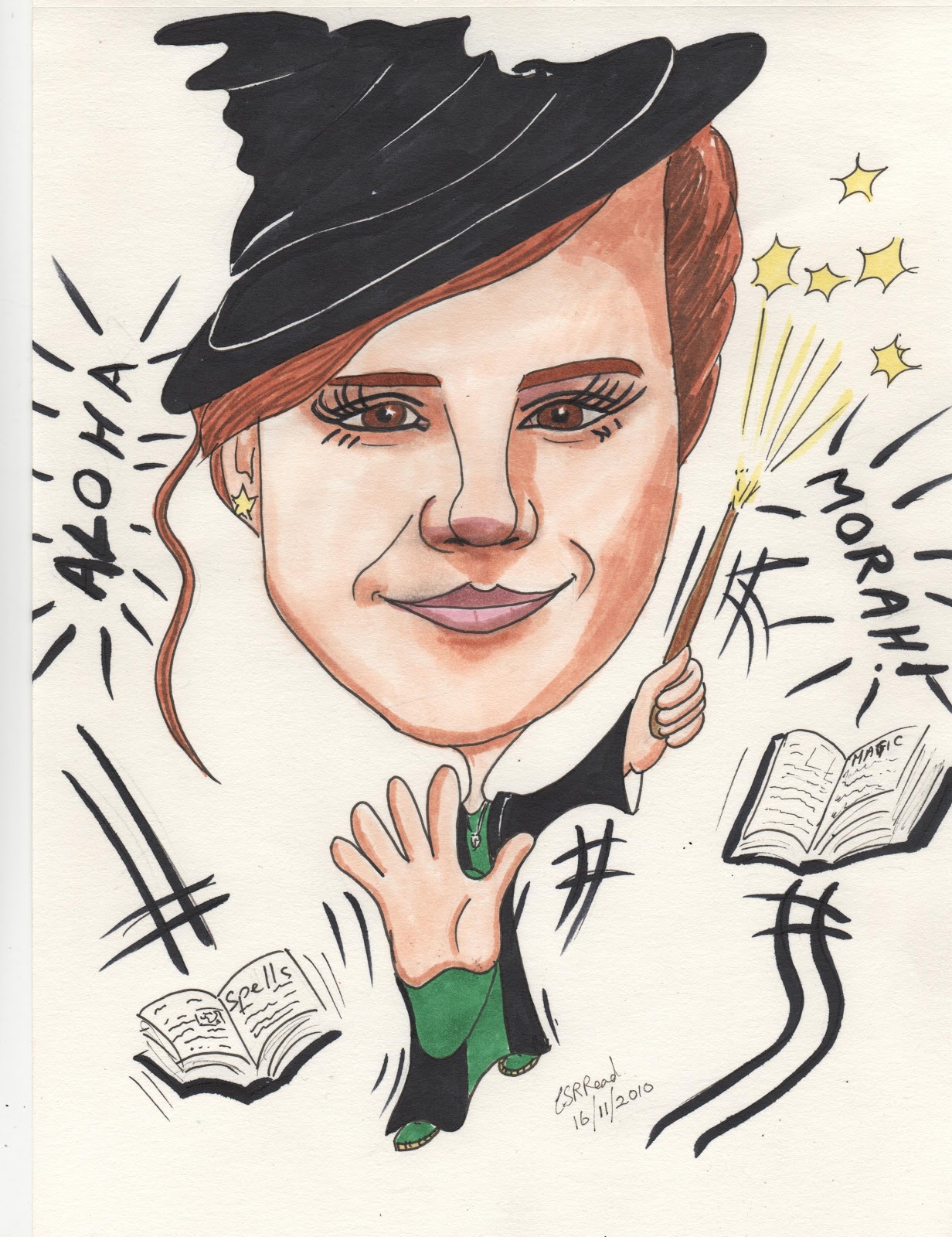 Drawn to Caricature: Emma Watson's Promoting the Penultimate Potter