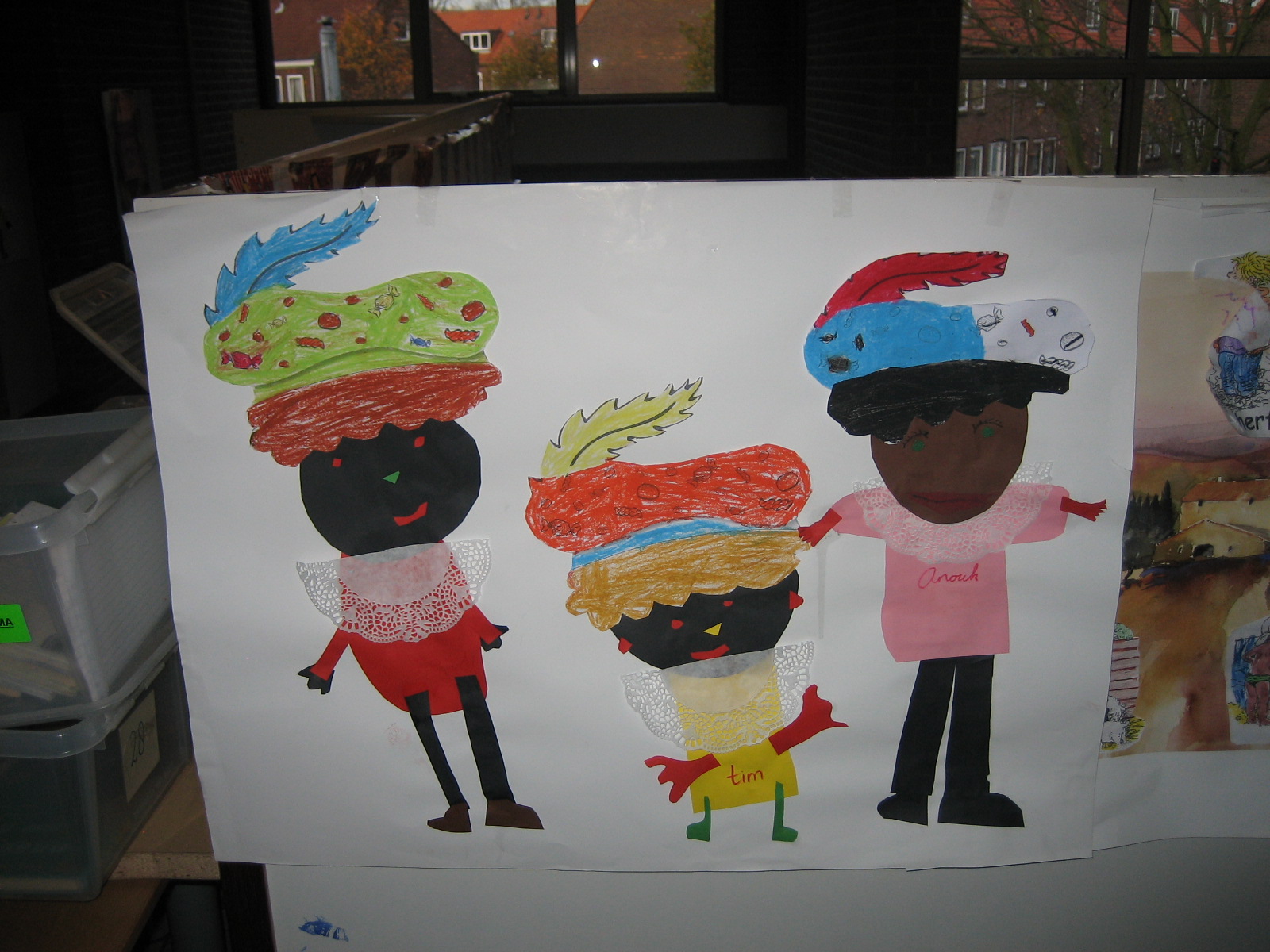 groep 7: sinterklaas knutselen.