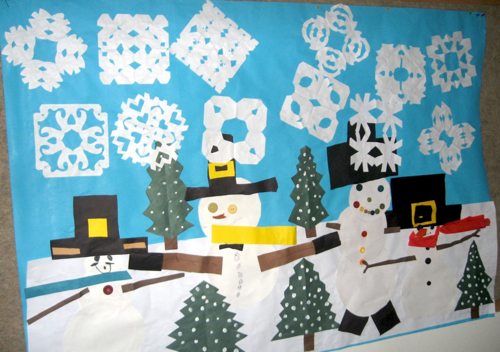 Art is Basic-- Art Teacher Blog: Winter Murals