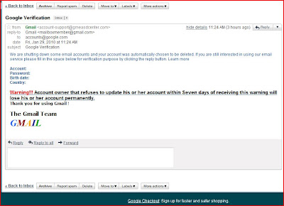 SecurIT: Google Verification Phishing Scam