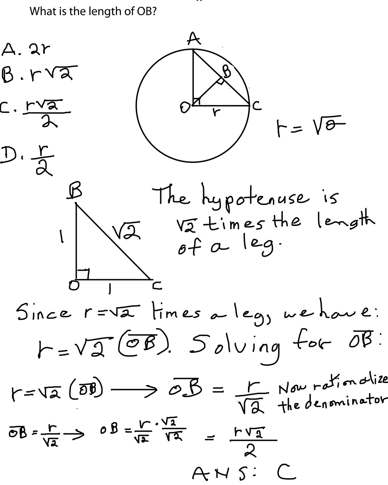 Geometry: SPECIAL TRIANGLE
