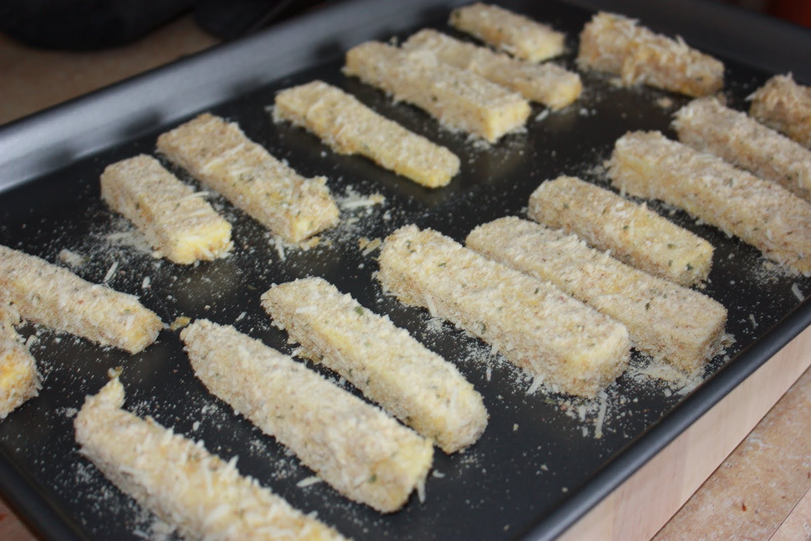 cooking with crystal: Mozzarella Sticks