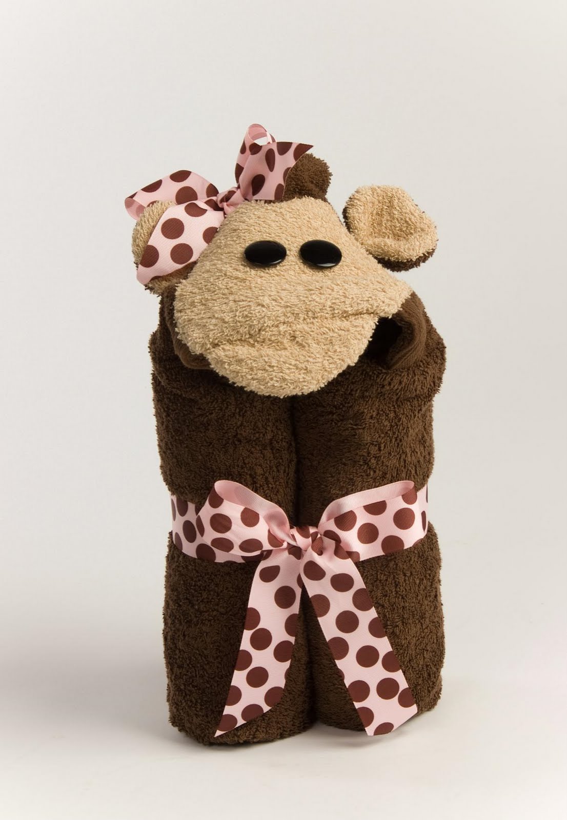 Animal hooded towels for children: GIRL MONKEY HOODED TOWEL, $35 + $10 ...