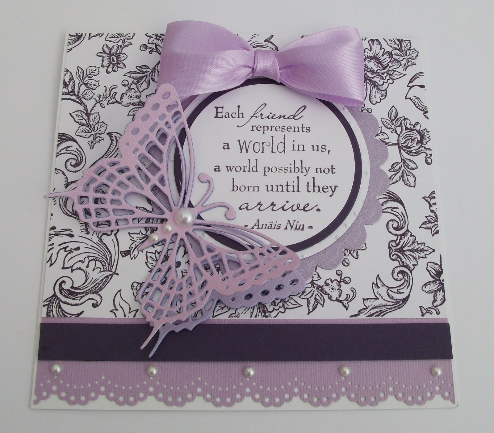 CraftySon's: Butterfly Card