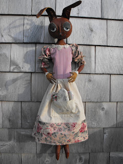 Artsy Craftsy Folks Primitives: Primitive Bunny Rabbit Dolls - New!