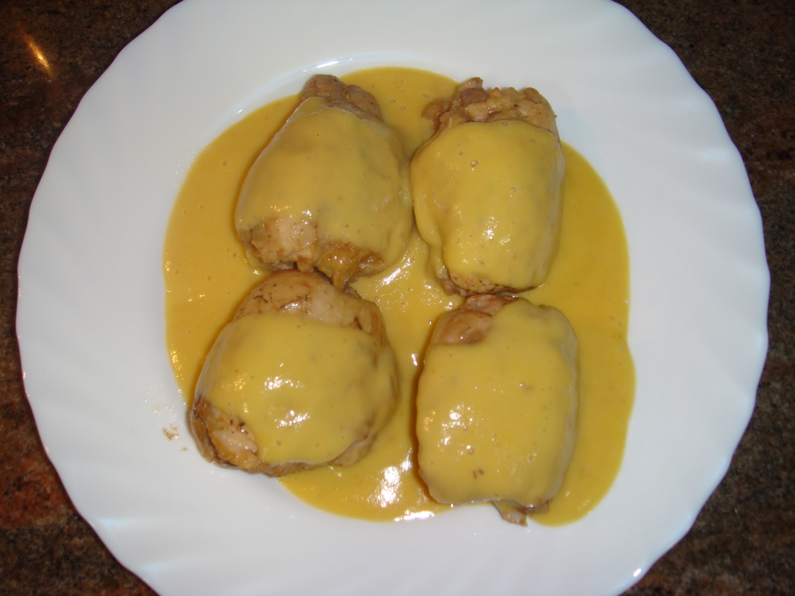 Filetes de Contramuslo de Pollo con Salsa de Melocotón | El Blog de Eloweyn