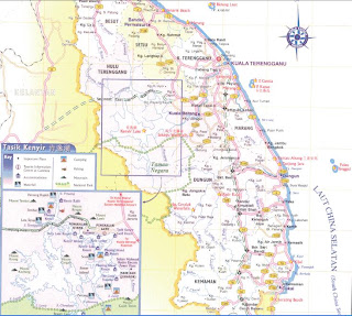 Malaysia Travel Guide And Map: Map Of Terengganu | Kuala Terenganu