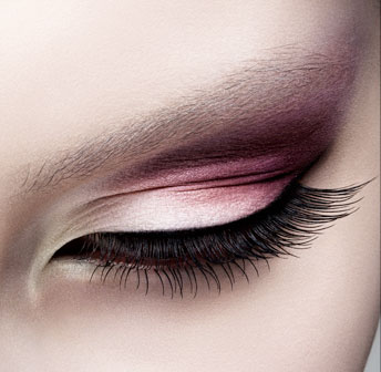 Pink Argyle: Batting Short Straight Eyelashes